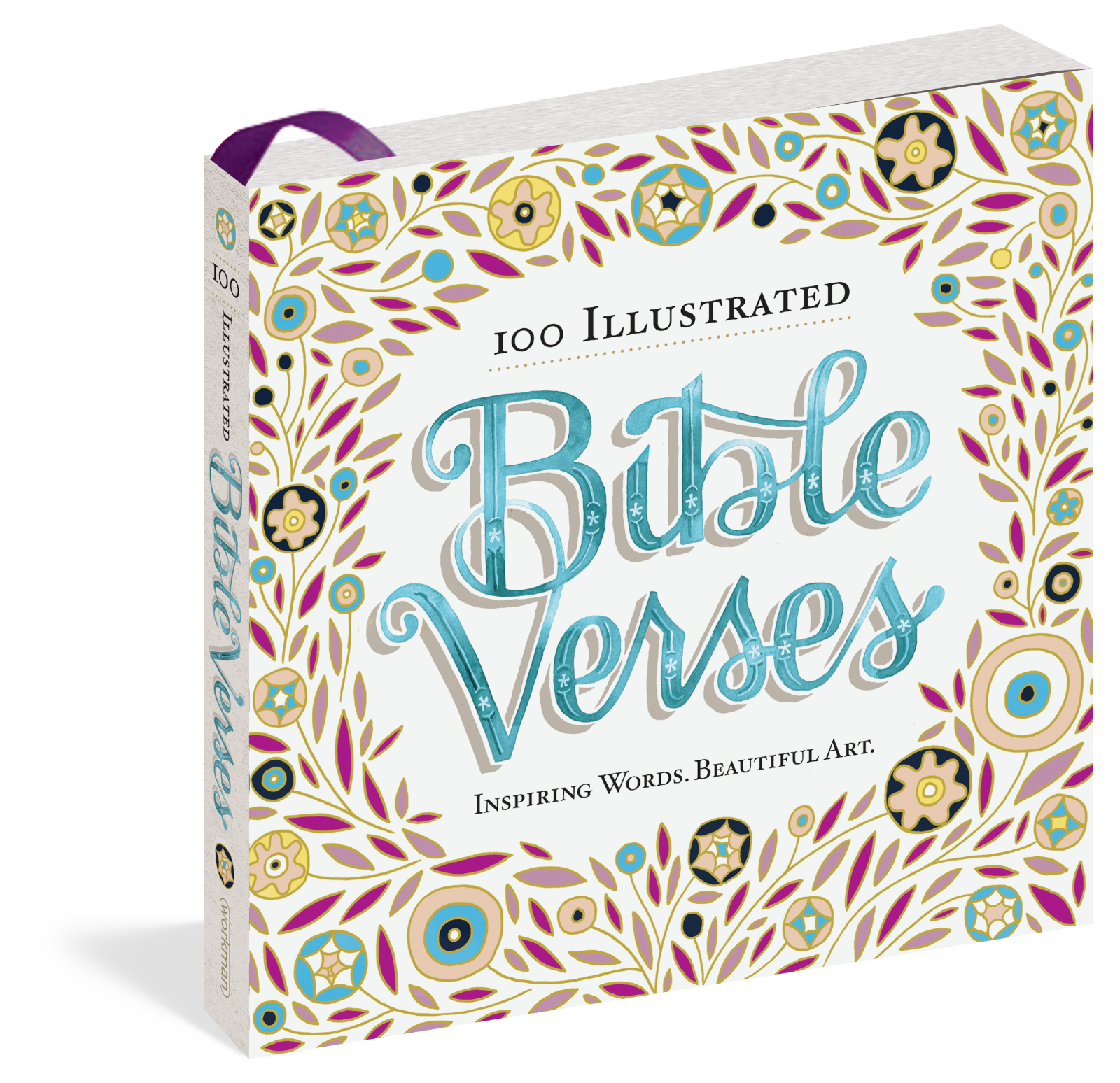 Workman 100 Illustrated Bible Verses Inspiring Words. Beautiful Art ...